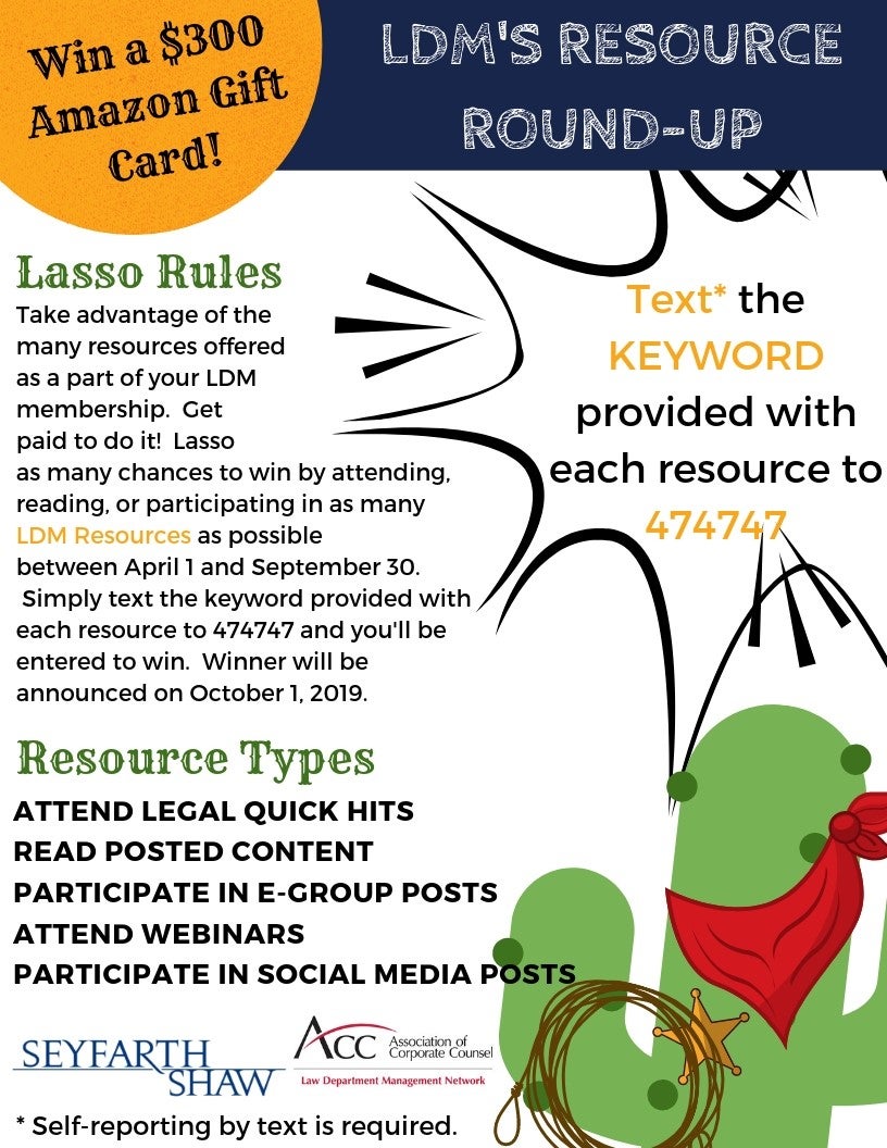 Law Department Management Network Resource Roundup | Association of ...