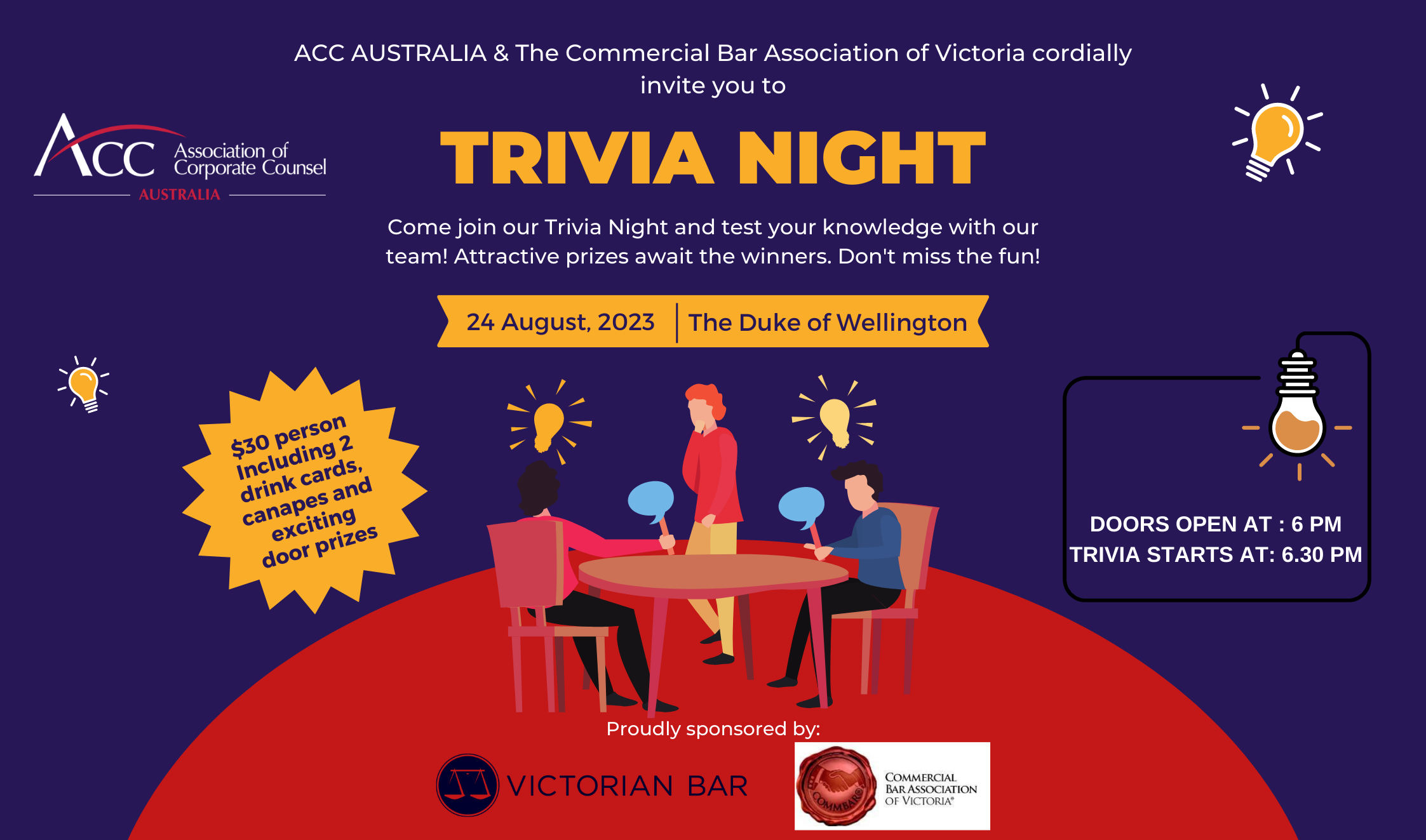 VIC: Trivia Night – Duke of Wellington | Association of Corporate ...